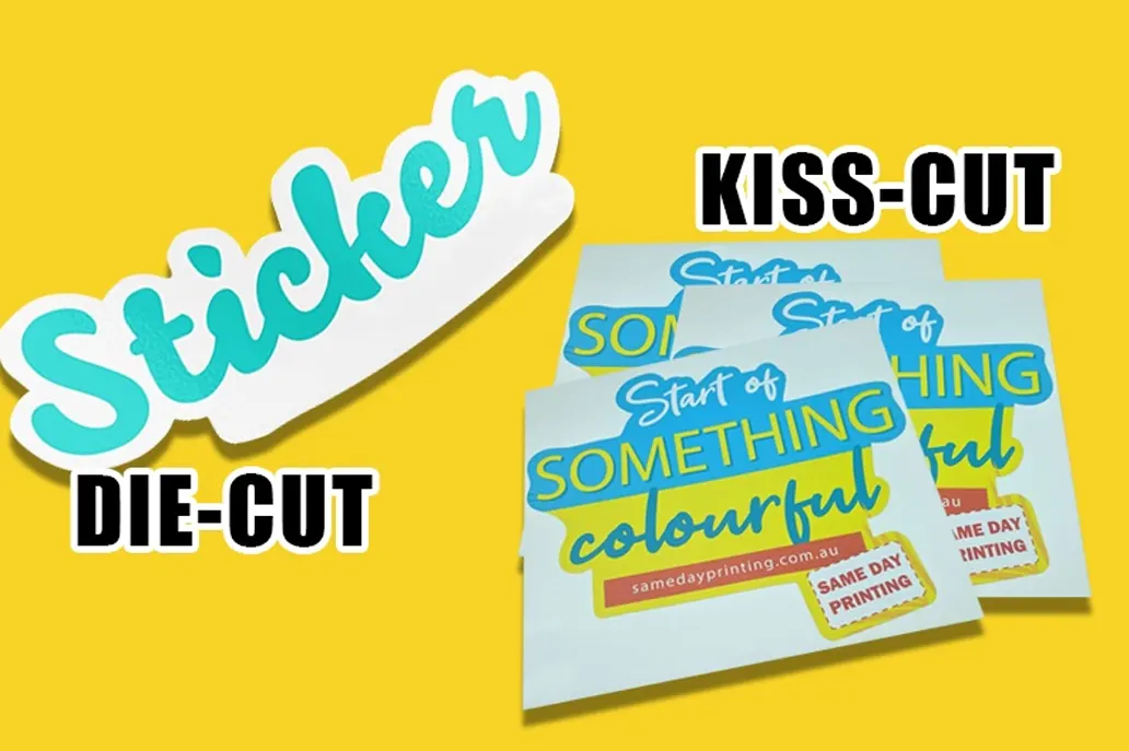 Die-cut vs. Kiss-cut Sticker Printing - Same Day Printing